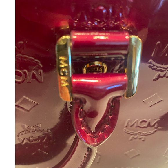 MCM | Bags | Authentic Mcm Red Handbag | Poshmark